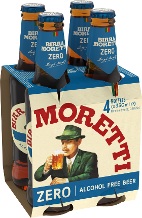 Birra Moretti Zero Alkoholfrei EW 4-Pack 33cl | Bei Rio Getränke kaufen